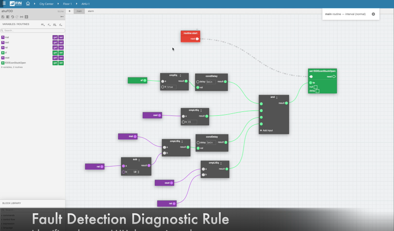 FIN 5.0 - Logic Builder - Basic Alarms and Control Logic
